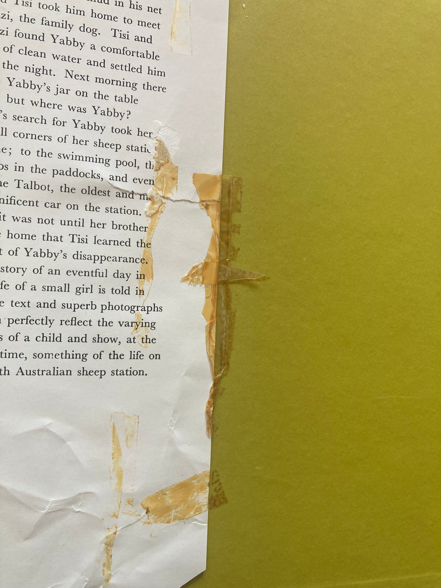 Tisi And The Yabby By Geoffrey Dutton – Golden Bowl Books. ABN 52945172945