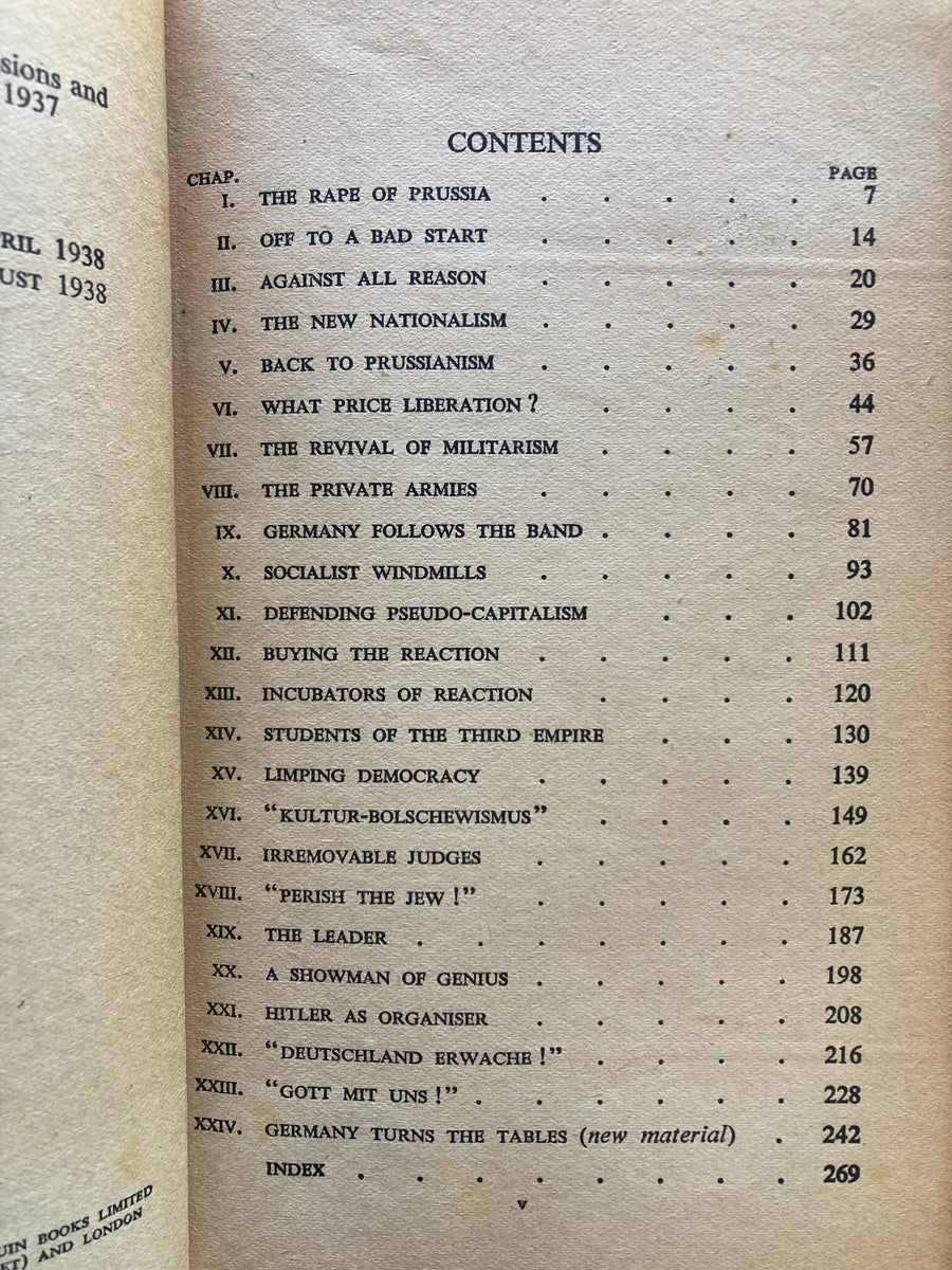 Germany Puts The Clock Back - 1938 - Edgar Mowrer – Golden Bowl Books ...