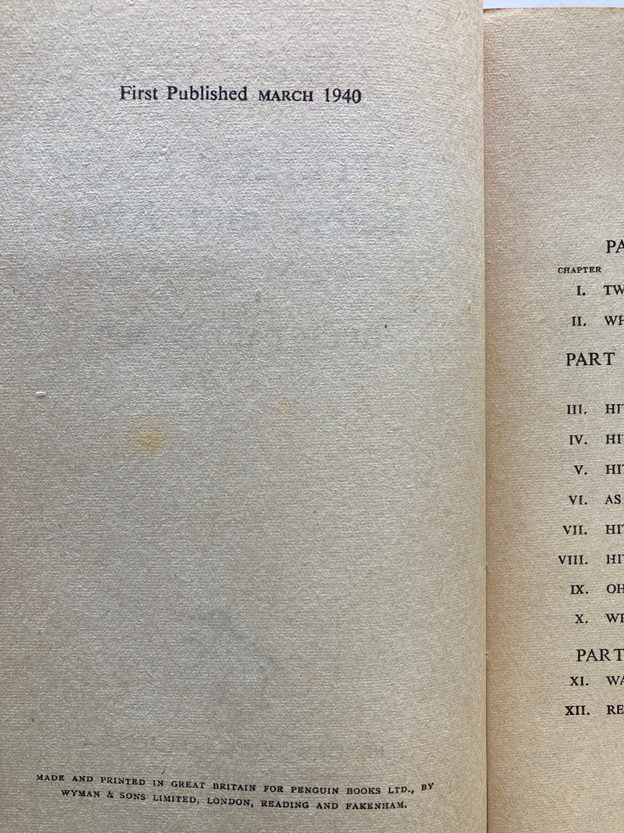 Hugh Dalton, M.P. HITLER'S WAR Before and After – Golden Bowl Books ...