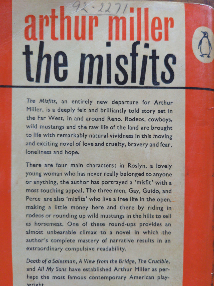 The Misfits by Arthur Miller – Golden Bowl Books. ABN 52945172945